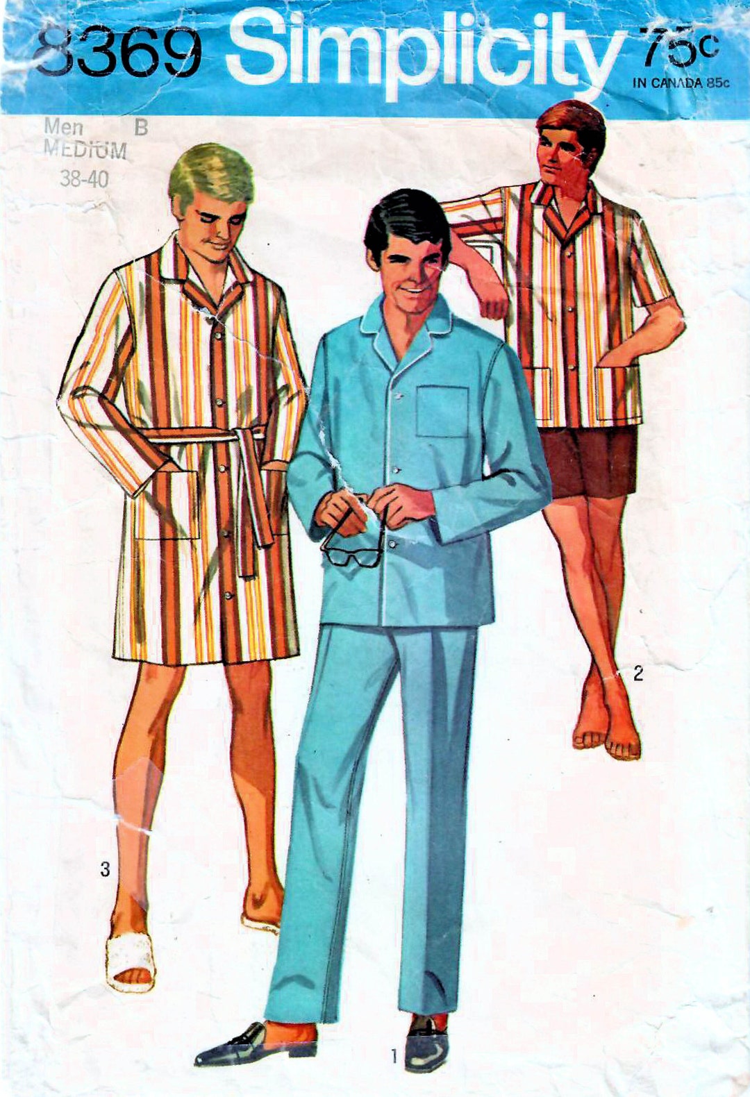 1960s Simplicity 8369 Vintage Sewing Pattern Men Short - Etsy