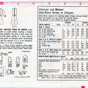 1960s Simplicity 5588 Vintage Sewing Pattern Blouson Dress, Jumper ...