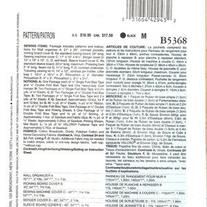 2000s Butterick 5368 UNCUT Craft Sewing Pattern Sewing Accessories Wall ...