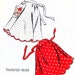 1940s Simplicity 7425 Vintage Transfer Pattern Valentine Apron, Party ...