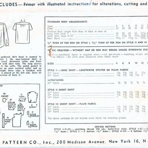 1940s Simplicity 2543 Vintage Sewing Pattern Boys Casual Shirt, Dress ...