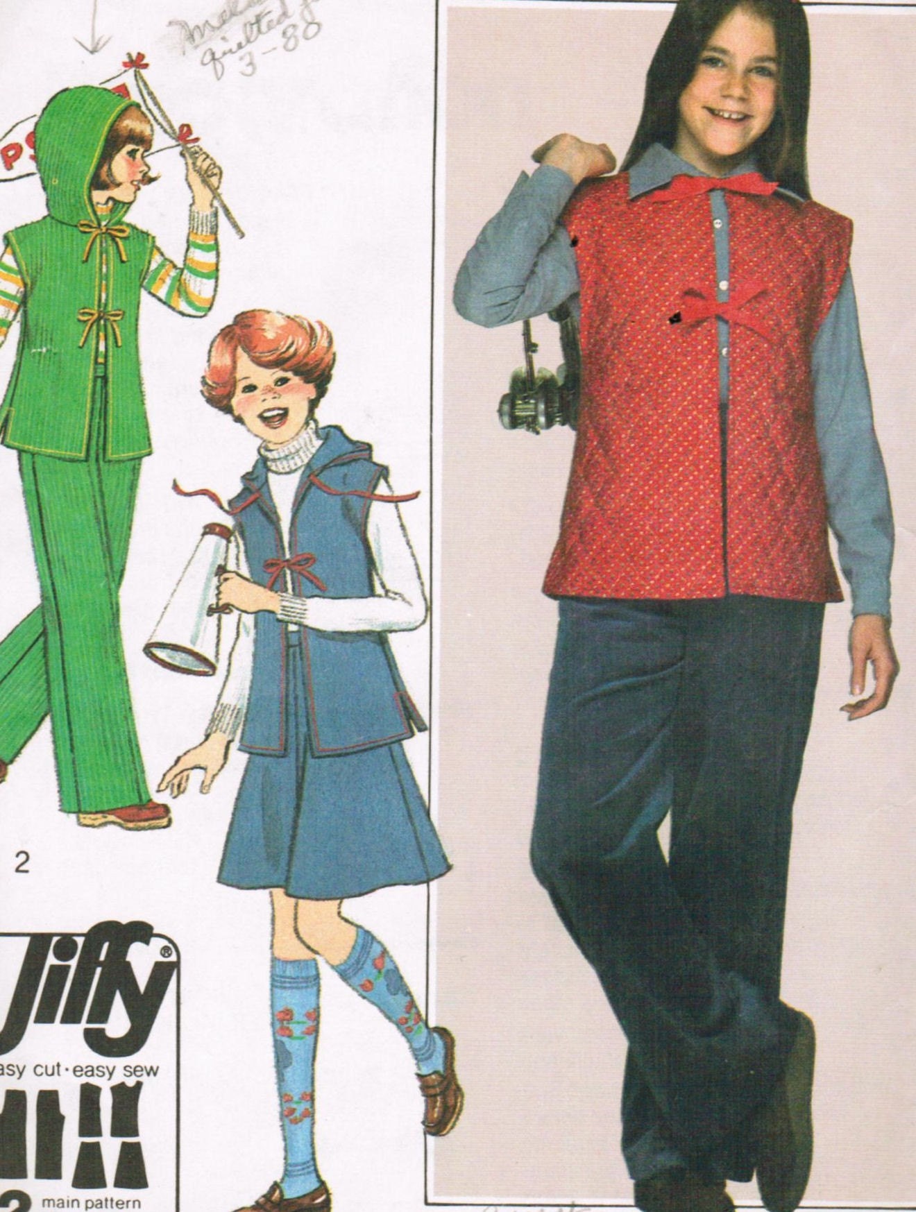 1970s Simplicity 8177 Vintage Sewing Pattern Girls' Skirt - Etsy Sweden