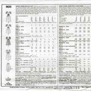 1980s Mccall's 9625 UNCUT Vintage Sewing Pattern Formal Evening Dress ...