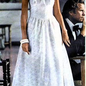 1970s Evening Dress, Formal Gown Sewing Pattern: Vogue 1043 YSL Misses ...