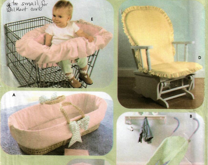 2000s Simplicity 4636 Sewing Pattern Baby Accessories, Basket Insert ...