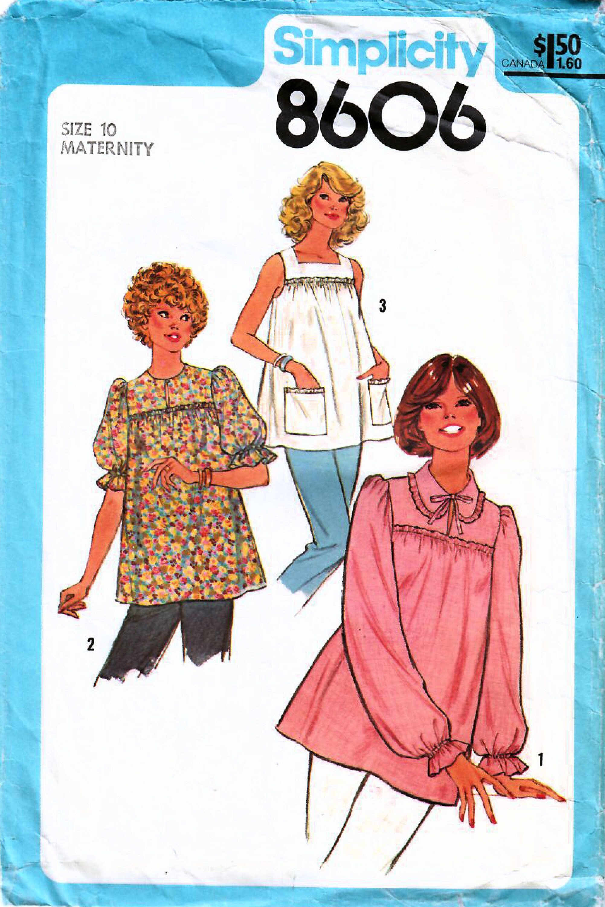1970s Simplicity 8606 Vintage Sewing Pattern Misses Maternity - Etsy