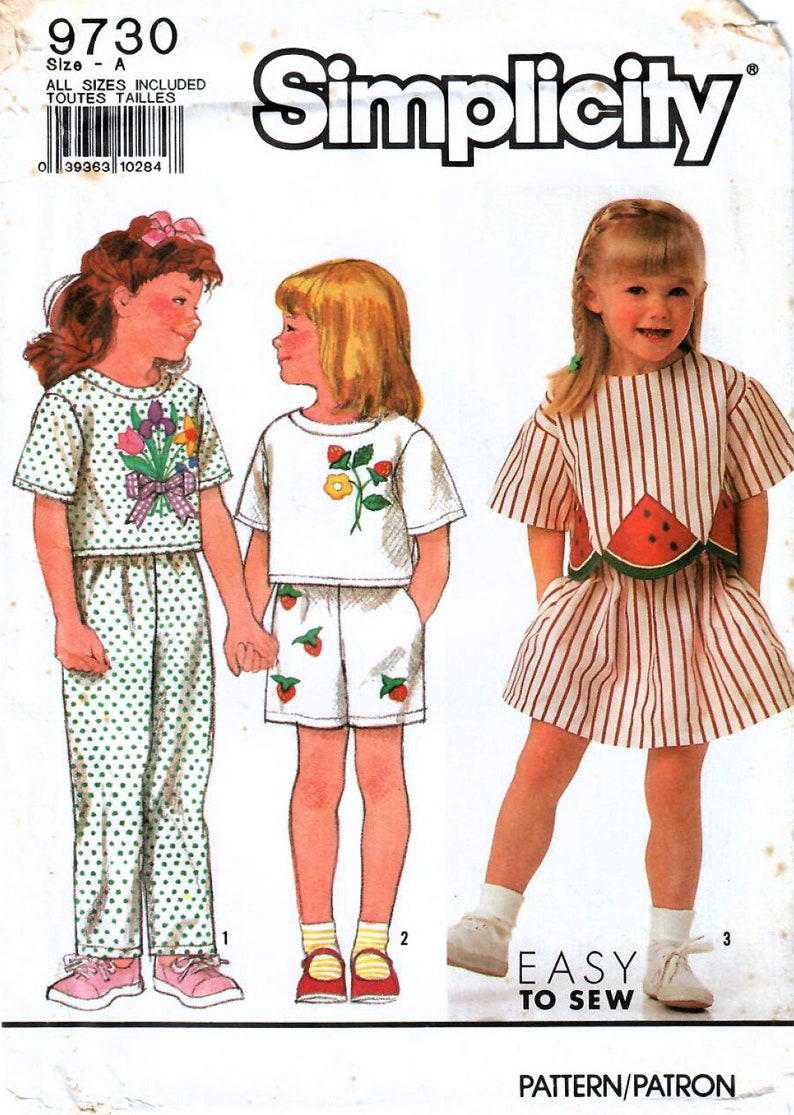 1990s Simplicity 9730 UNCUT Vintage Sewing Pattern Pull-on - Etsy