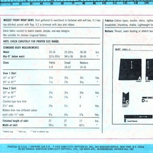 1970s Simplicity 8529 UNCUT Vintage Sewing Pattern Misses Front-wrap ...