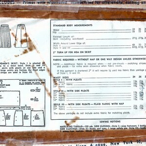 1940s Simplicity 1431 Vintage Sewing Pattern Misses Pleated Skirt, Wrap ...