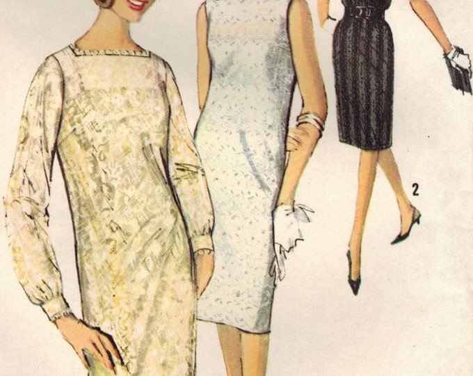 1960s Simplicity 4892 Vintage Sewing Pattern Misses' Wedding Dress Size ...