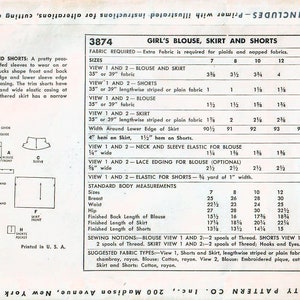 1950s Simplicity 3873 Vintage Sewing Pattern Girl's - Etsy