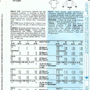 1980s Butterick 6797 Vintage Sewing Pattern Pullover Top, Sweatshirt, T ...