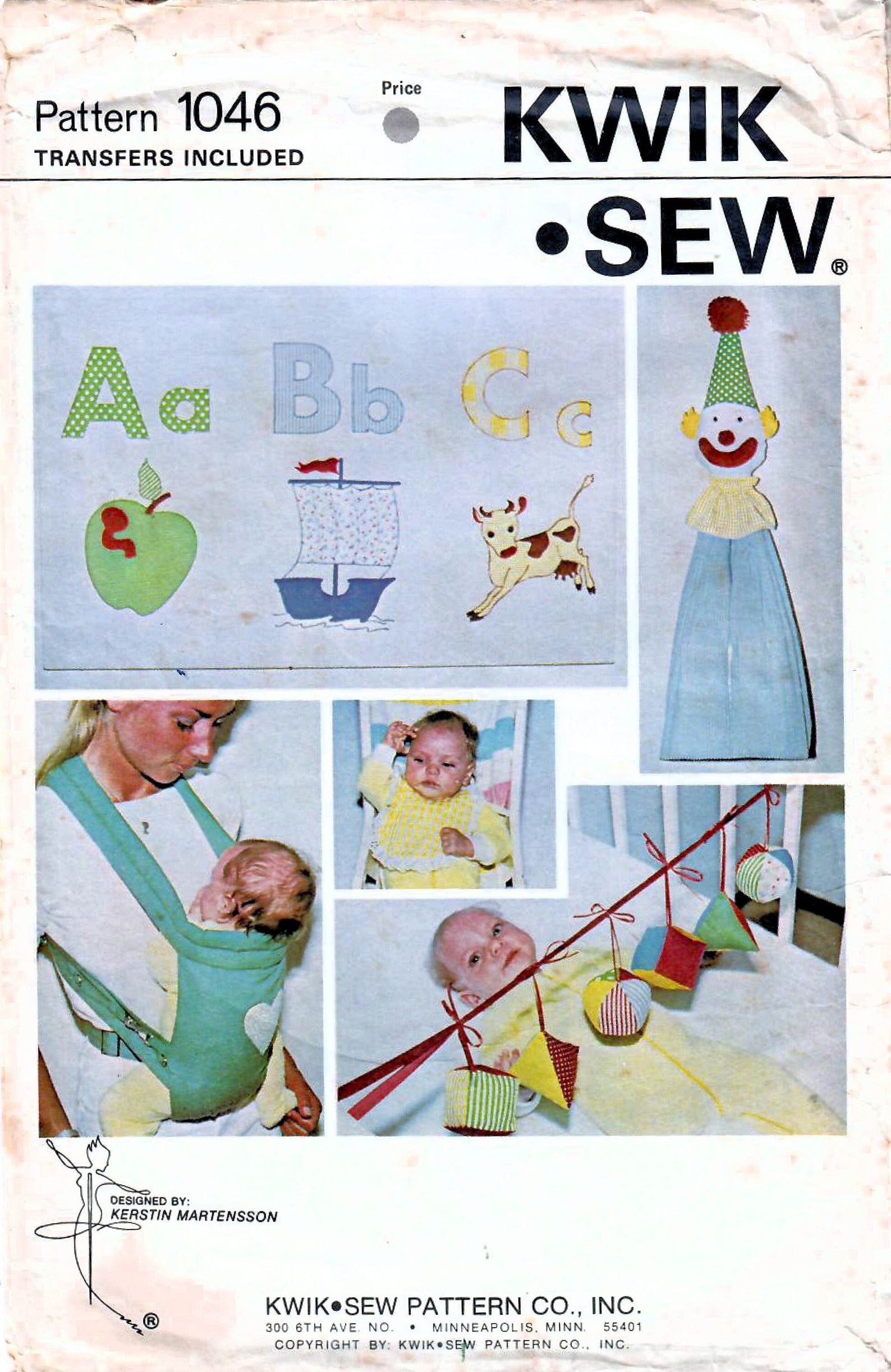 1980s Kwik Sew 1046 Vintage Sewing Pattern Infant Accessories, Diaper ...