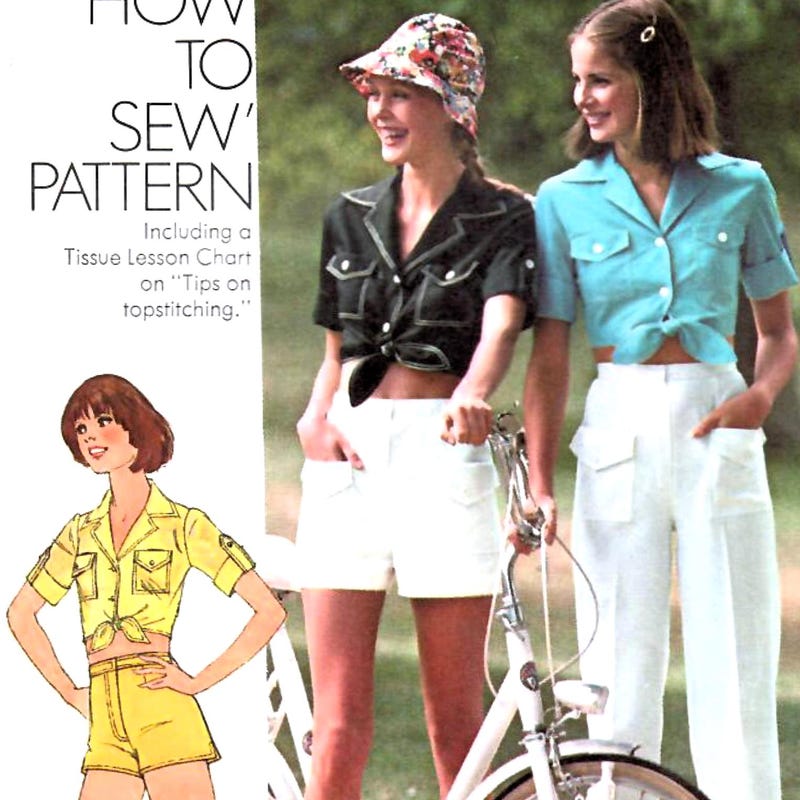 Vintage Midriff Top - Etsy