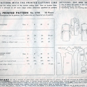 1940s Mccall 6704 Vintage Sewing Pattern Boys Wrap Robe, Long Robe ...