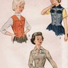 1940s Simplicity 2282 UNCUT Vintage Sewing Pattern Junior Two Piece ...