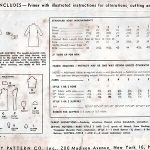 1940s Simplicity 3053 Vintage Sewing Pattern Child Boy Girl Robe and ...