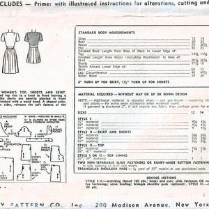 1940s Simplicity 1020 FF Vintage Sewing Pattern Misses Midriff Top ...