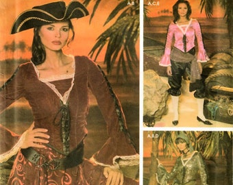 Simplicity 4914 Pirate Costume Cosplay Pattern Misses Size 6 8 10 12 ...