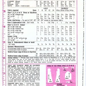 1960s Simplicity 8426 Vintage Sewing Pattern Girls A-line Dress, Jumper ...