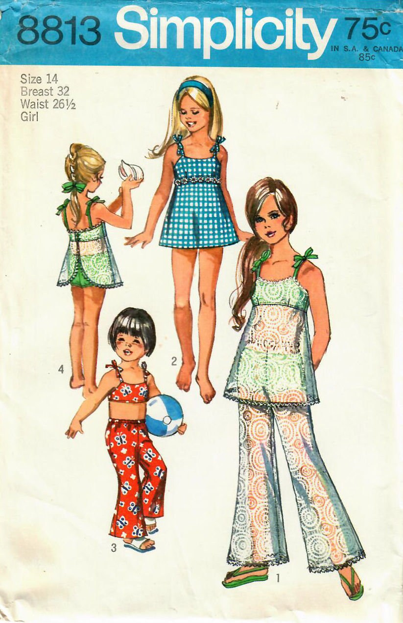 Two Piece Bathing Suit Pattern - Etsy
