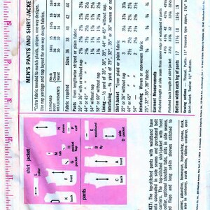 1970s Simplicity 9694 Vintage Sewing Pattern Pants, Shirt, Jacket Men ...