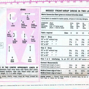 1970s Simplicity 6099 UNCUT Vintage Sewing Pattern Wrap Dress, Evening ...