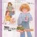 1970s Simplicity 8598 UNCUT Vintage Sewing Pattern Girls Pullover Tops ...