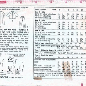 1960s Simplicity 5217 Vintage Sewing Pattern Girls' Robe, Top and Pants ...