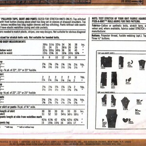 1970s Simplicity 8651 UNCUT Vintage Sewing Pattern Misses Pullover Tops ...