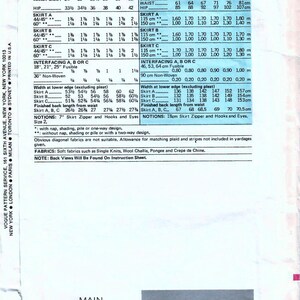 1970s Vogue 9562 Vintage Sewing Pattern Misses A-line Skirt, Flared ...