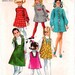 1960s Simplicity 8426 Vintage Sewing Pattern Girls A-line Dress, Jumper ...