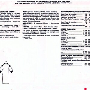 1980s Vogue 8366 Vintage Sewing Pattern Misses Loose-fitting Dress ...