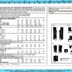 1980s Simplicity 8437 Vintage Sewing Pattern Athletic Shorts, Pullover ...