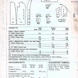 1950s Butterick 5770 Vintage Sewing Pattern Wrap Robe, Short Robe ...