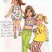 1970s Simplicity 9388 Vintage Sewing Pattern Girls Shorts, Long Pants ...