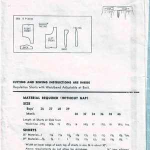 1930s Hollywood 958 Vintage Sewing Pattern Boxer Shorts, Drawers ...