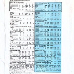 1970s Butterick 4989 UNCUT Vintage Sewing Pattern Vest, Jacket, Skirt ...