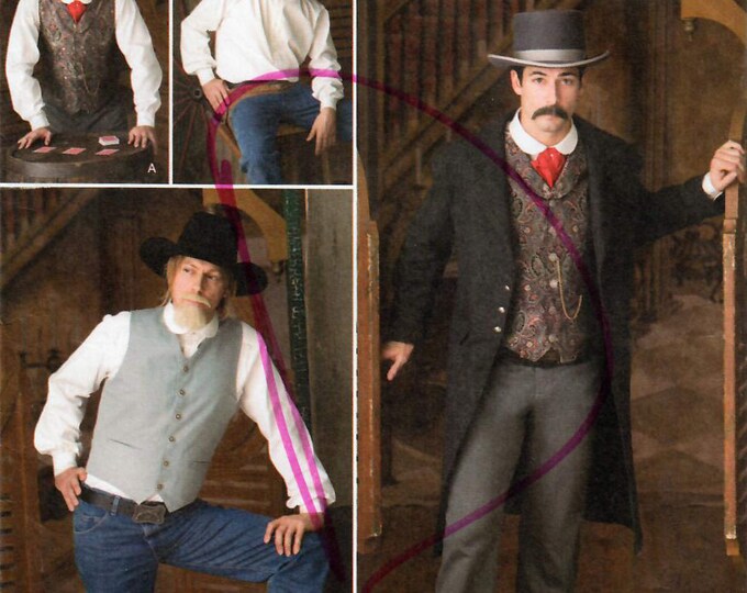 2000s Simplicity 2895 UNCUT Sewing Pattern Men's 19th Century Costume ...