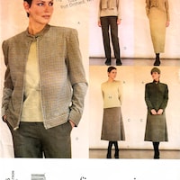 Vogue 7937, Sizes 6, 8, 10 From 2004, Four Slim Skirts With Pleats ...