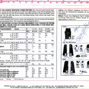 1970s Simplicity 8127 Vintage Sewing Pattern Long Nightgown, Long ...