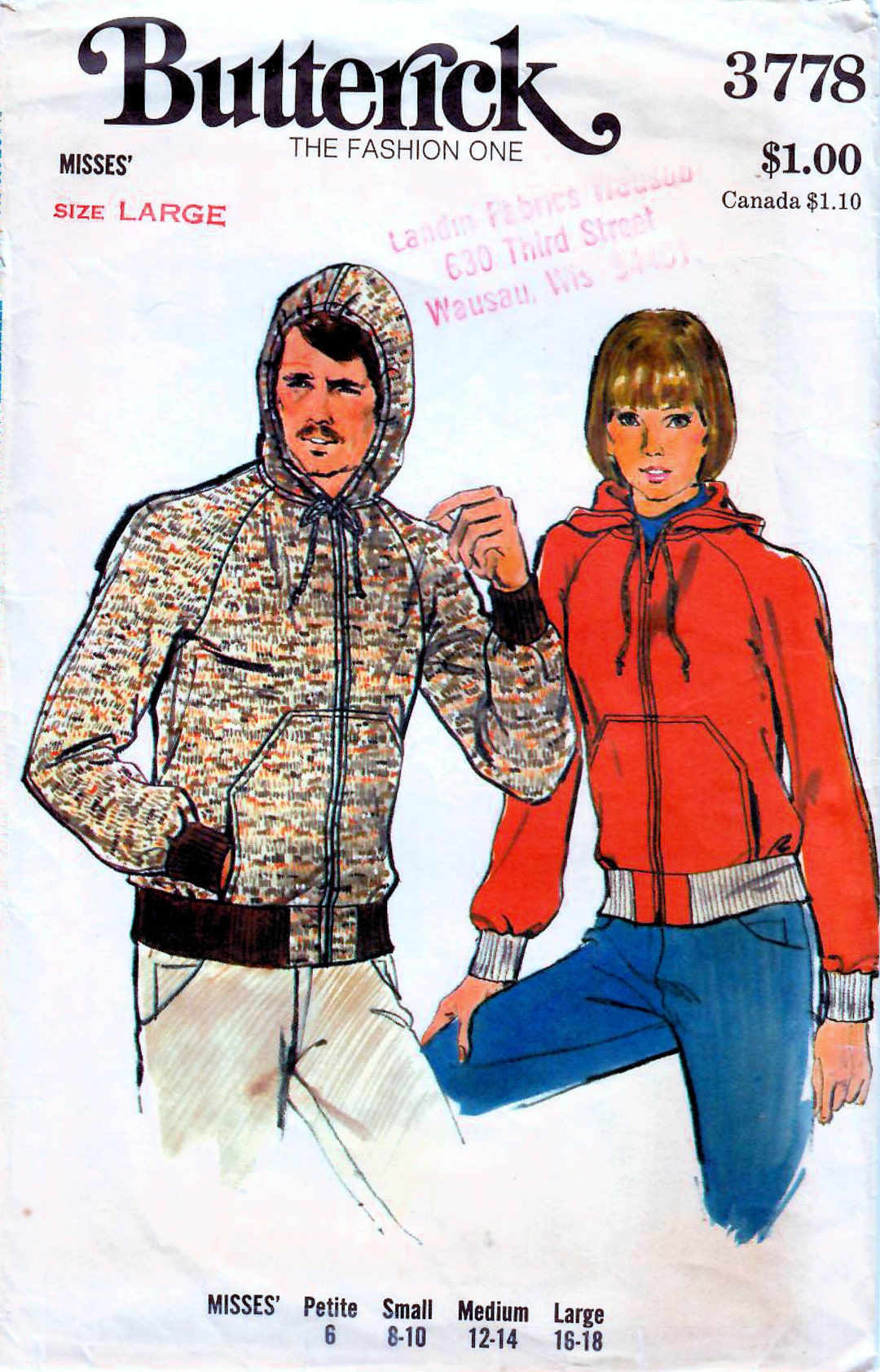 1970s Butterick 3778 Vintage Sewing Pattern Misses Hooded - Etsy
