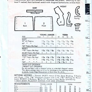 1960s Butterick 9838 Vintage Sewing Pattern Box Pleated Skirt, Fitted ...