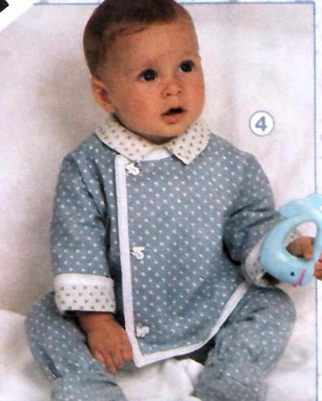 1980s Infant Baby Layette Sewing Pattern: Simplicity 6256 Size Newborn ...