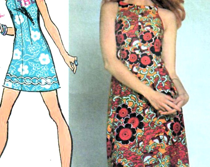 1970s Simplicity 9824 Vintage Sewing Pattern Misses' Jiffy Mini and ...