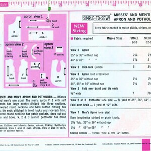 1960s Simplicity 7974 Vintage Sewing Pattern Misses and Men Cobbler ...