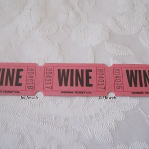 100 Drink Tickets, Wine Drink Ticket, Wedding Reception, Wine Wedding ...