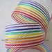 Gay Pride Ribbon, LGBTQ, Wired Ribbon, Rainbow, Stripe Organza Ribbon ...