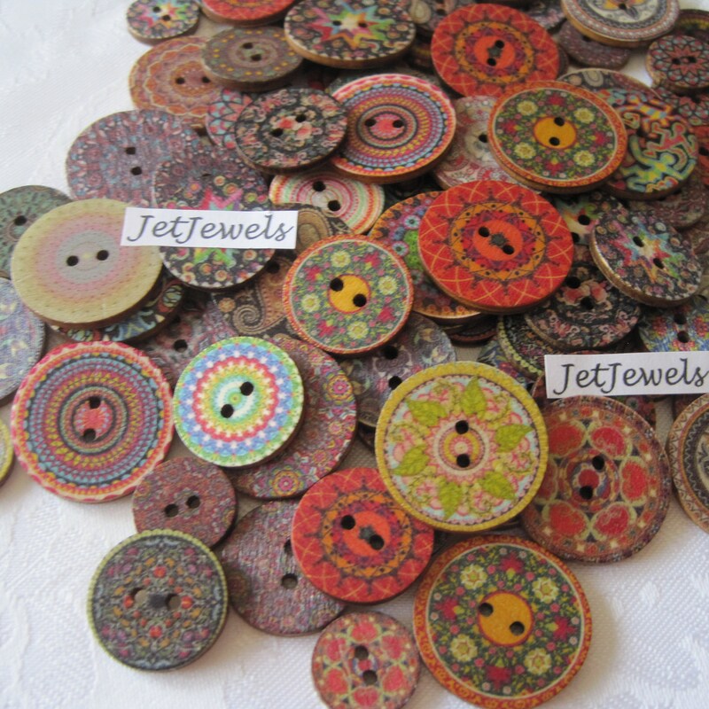 Bohemian Buttons - Etsy