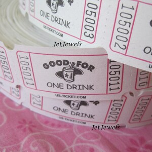 150 Drink Tickets, Good for One Drink, Free Drink Ticket, Wedding ...